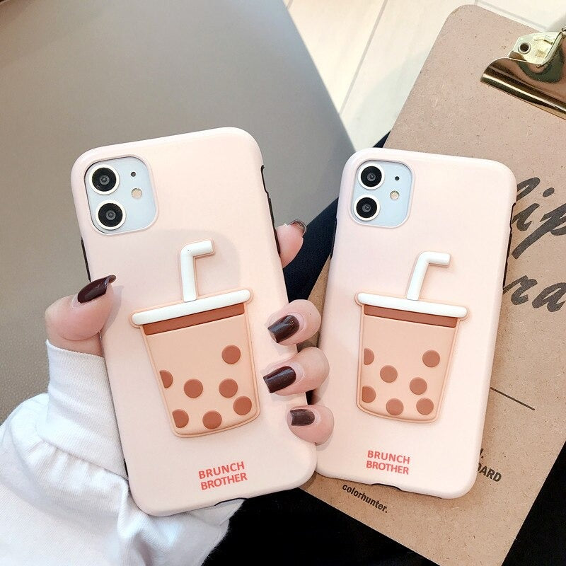 Kawaii Boba Tea Iphone Case – BlossomMemento