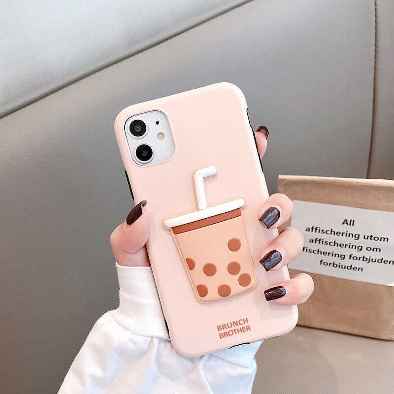 Kawaii Boba Tea Iphone Case – BlossomMemento